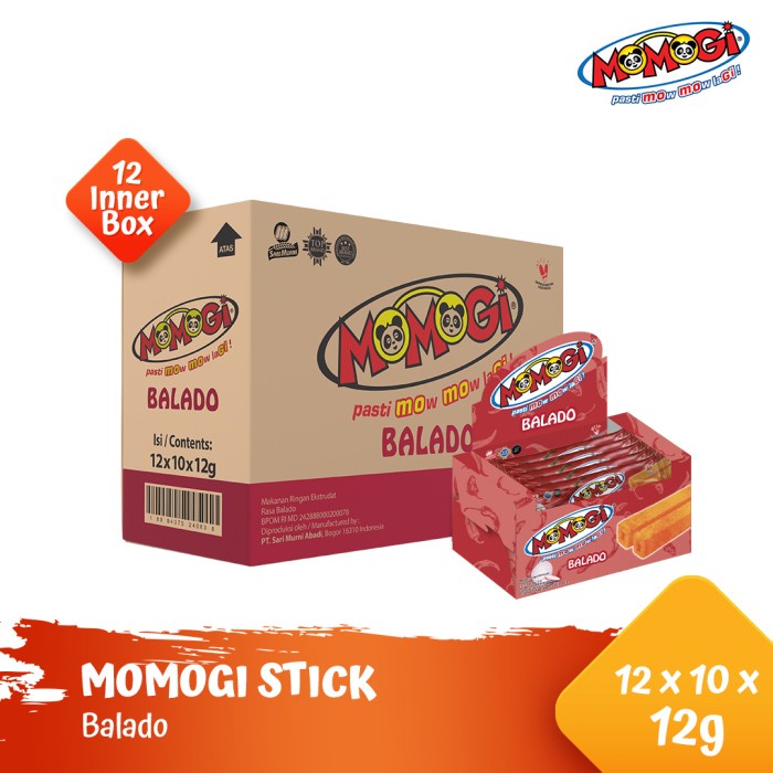 Jual Momogi Stick Balado 12gr (1 Karton @ 12 Box) | Shopee Indonesia