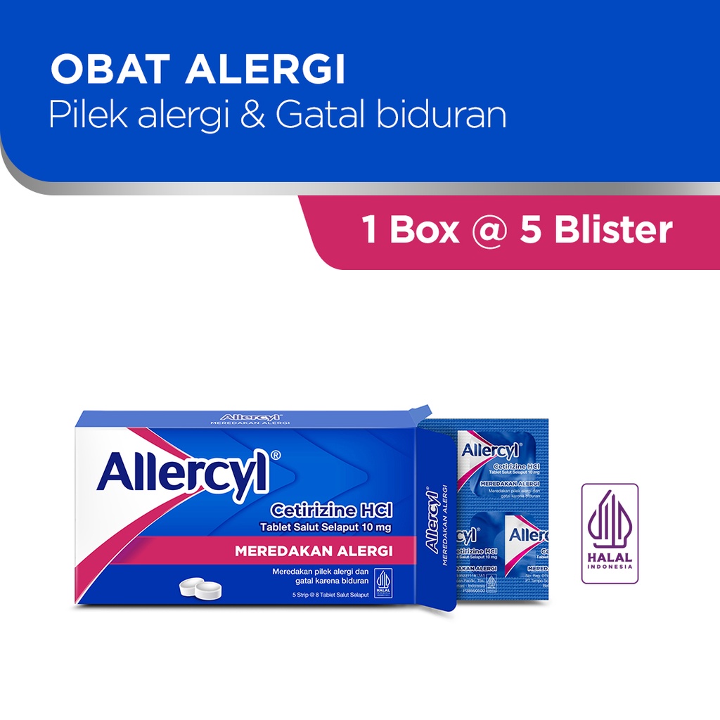 Jual Allercyl 1 Box @5 Blister [Exp : 03.2027] | Shopee Indonesia