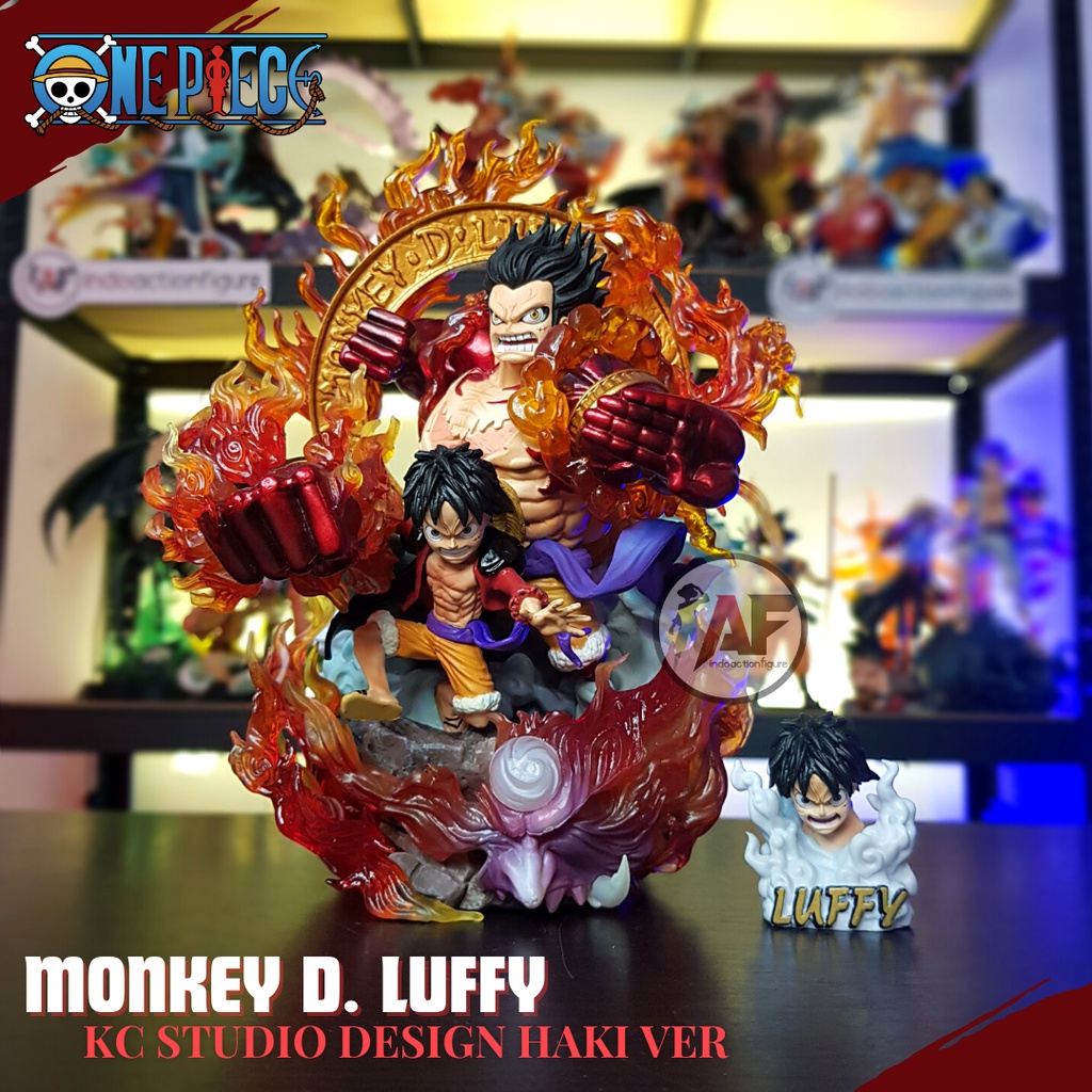 Jual Statue One Piece Monkey D Luffy KC Studio design Haki 2 head ver ...
