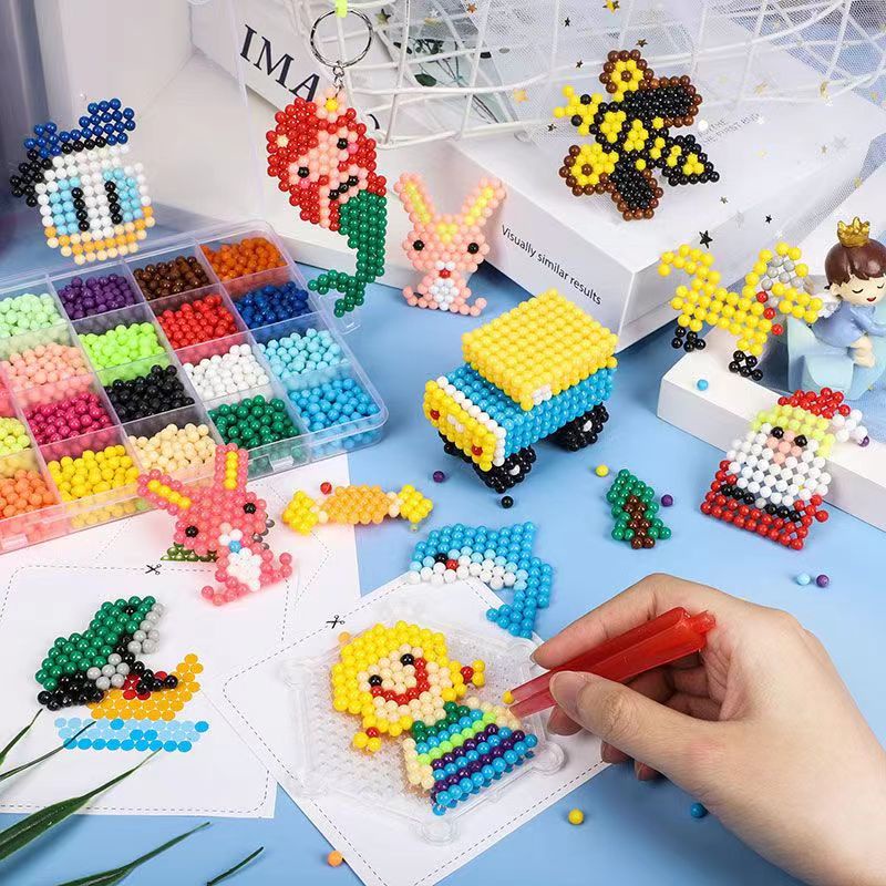 Jual Kit Manik-manik DIY Multiwarna Mainan Manik-manik Kreatif Puzzle ...