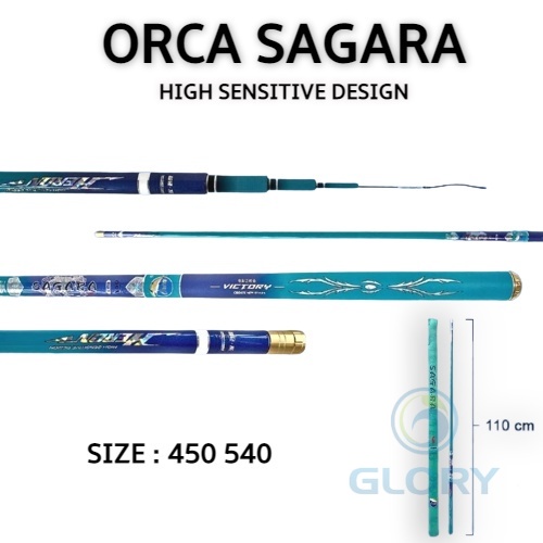 Jual Joran Tegek Ruas Panjang Orca Sagara 450 Dan 540 Material Carbon ...