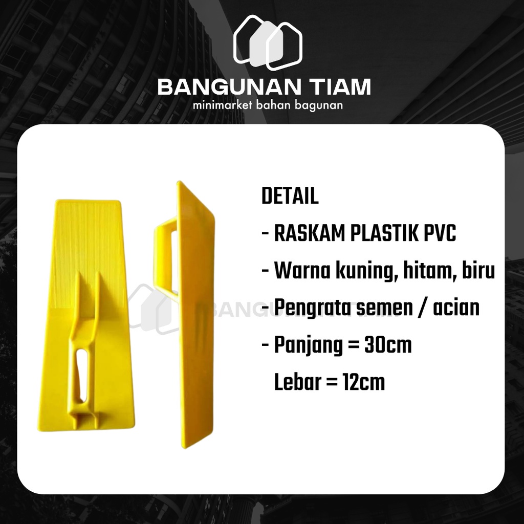 Jual RASKAM PLASTIK PVC PLESTER ACIAN ~ ROSKAM GOSOKKAN | Shopee Indonesia