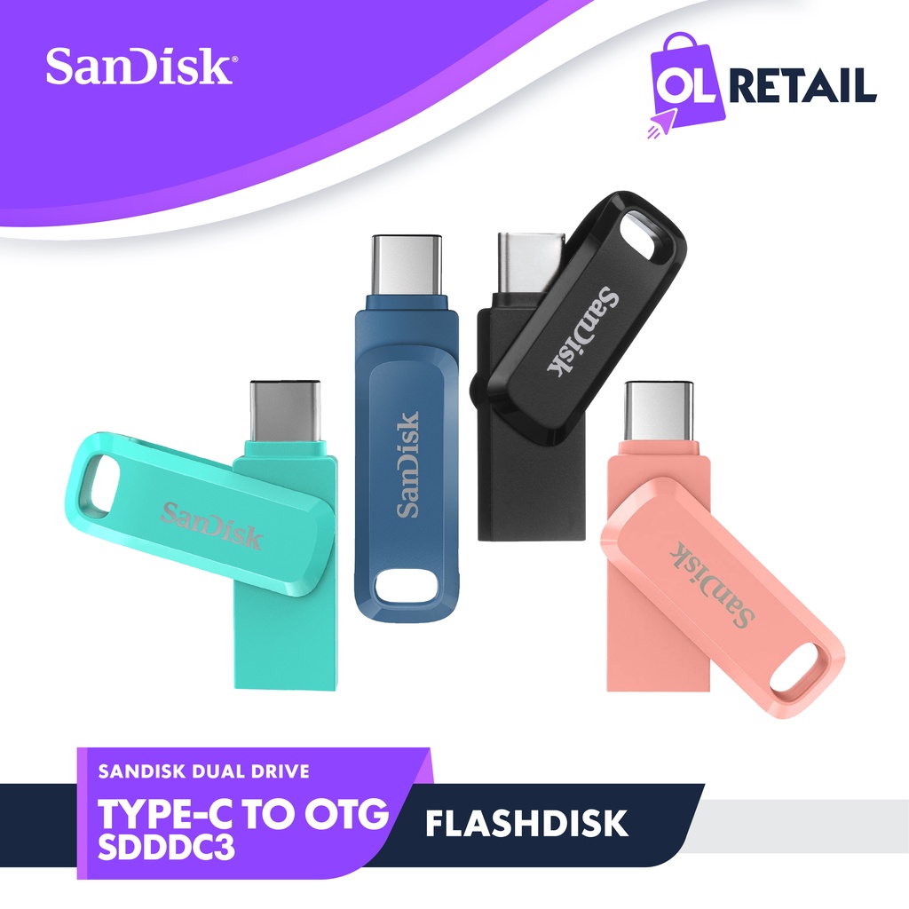 Jual Flashdisk Sandisk OTG 256GB USB Type-C USb 3.1 Ultra Dual Drive Go ...