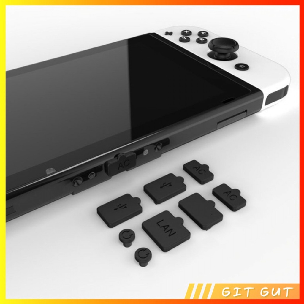 Jual Nintendo Switch OLED V1 V2 Dust cover Plug Set Penutup Lubang Port ...