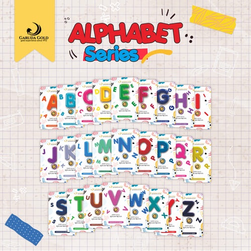 Jual Gift Series Garuda Gold Alphabet Series Emas Murni Logam mulia 24 ...