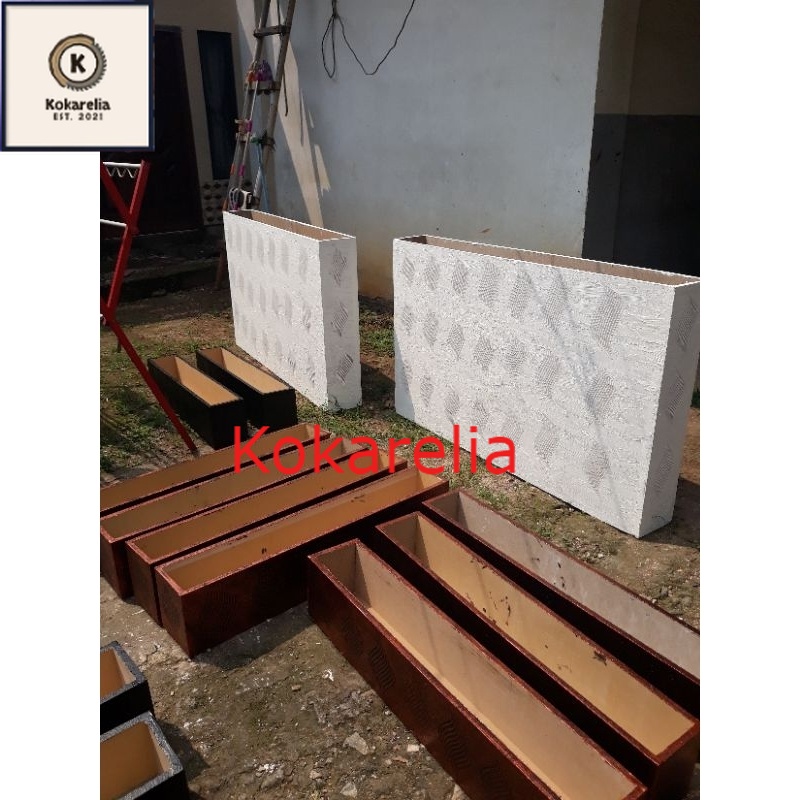 Jual pot kayu partisi panjang 150cm lebar 15cm tinggi 15cm untuk bunga ...