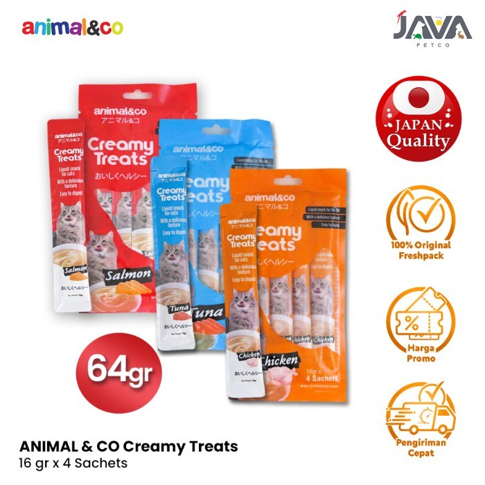 Jual Animal&Co Premium Creamy Treats 1 sachet 16g - Snack/Cemilan ...