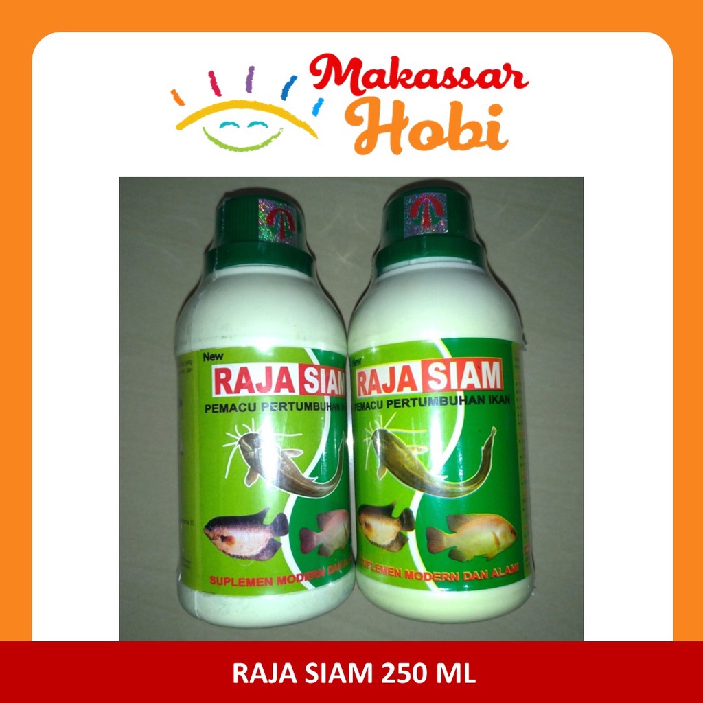 Jual Raja Siam Vitamin Obat Pemacu Pertumbuhan Ikan Lele Gurame Nila 250 ml | Shopee Indonesia