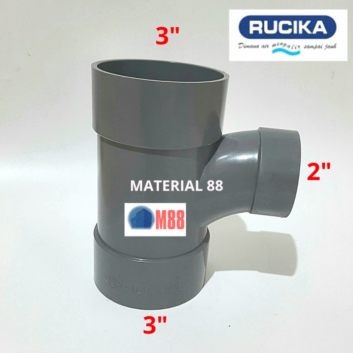 Jual RUCIKA Large Radius Tee 3x2 D Te Reducer 3 x 2 inch T Y TY Pipa ...