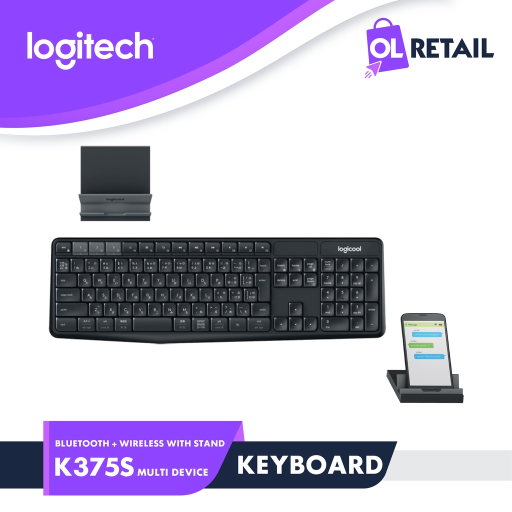 Jual Keyboard Logitech Multi Device Bluetooth K375s Shopee Indonesia