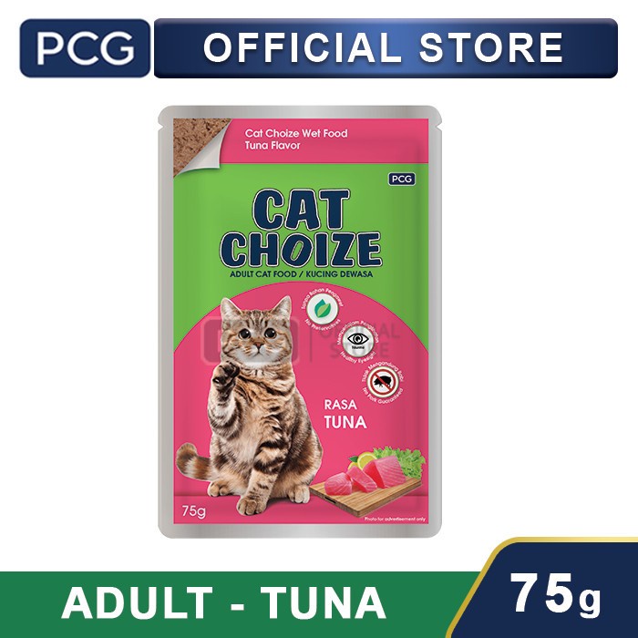 Jual Cat Choize Pouch Cat Food Tuna 75g - isi 12 Pouch | Shopee Indonesia