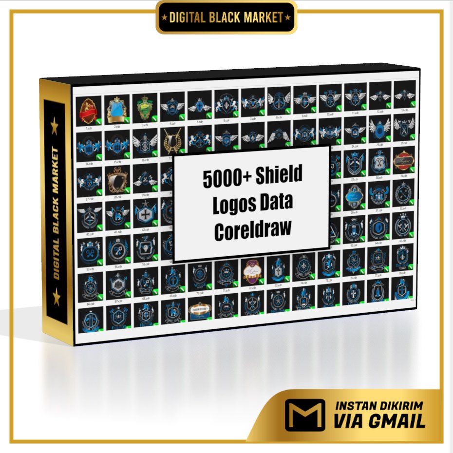 Jual ID19604 - 5000+ Shield Logos Data CorelDraw | Shopee Indonesia