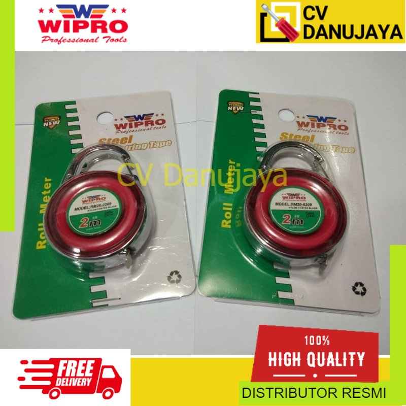 Jual METERAN BULAT STAINLESS STEEL 2M WIPRO/METERAN BESI/METERAN ...