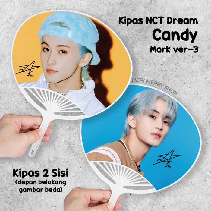Jual Kipas NCT Dream Candy - Merchandise KPOP Hand fan Kipas Uchiwa ...