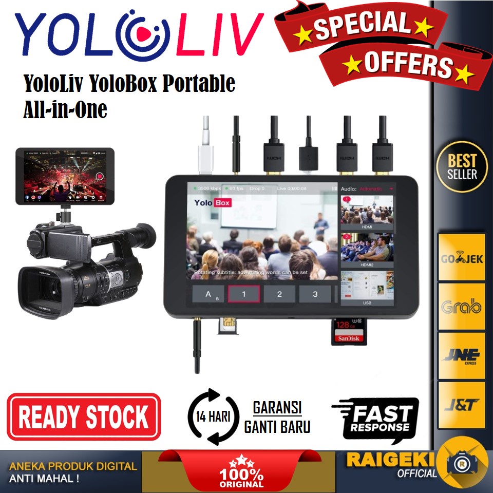 Jual YoloLiv YoloBox Portable All-in-One Multi-Camera Live Streaming ...