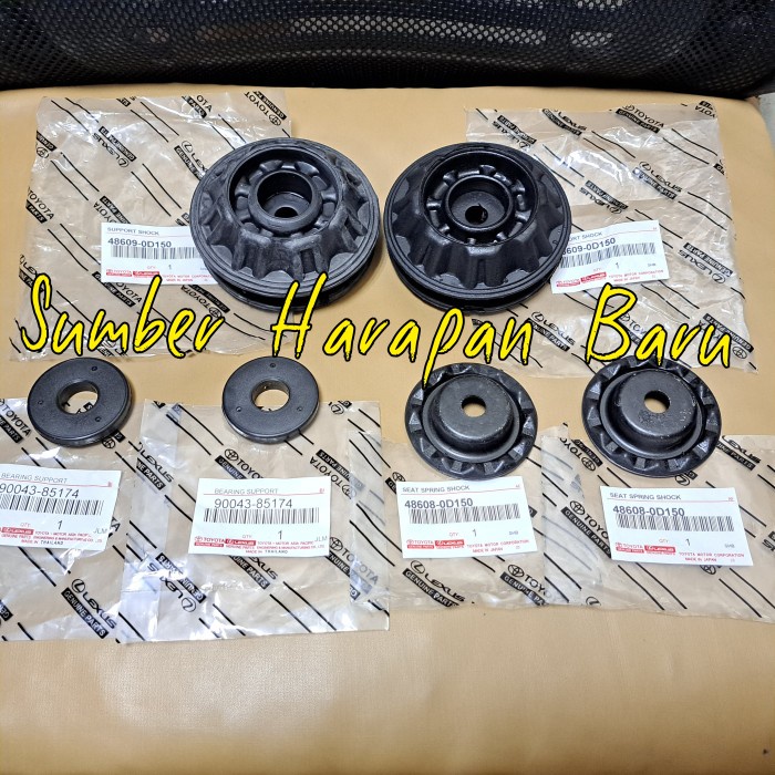 Jual Karet Support Shock Set Tatakan & Bearing Support All New Yaris ...