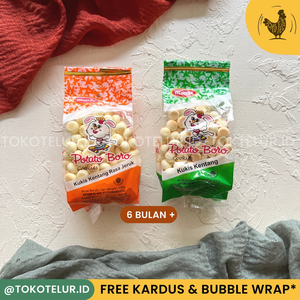 Jual MONDE - Potato Boro | Biskuit Cemilan Snack Kentang MPASI Anak ...