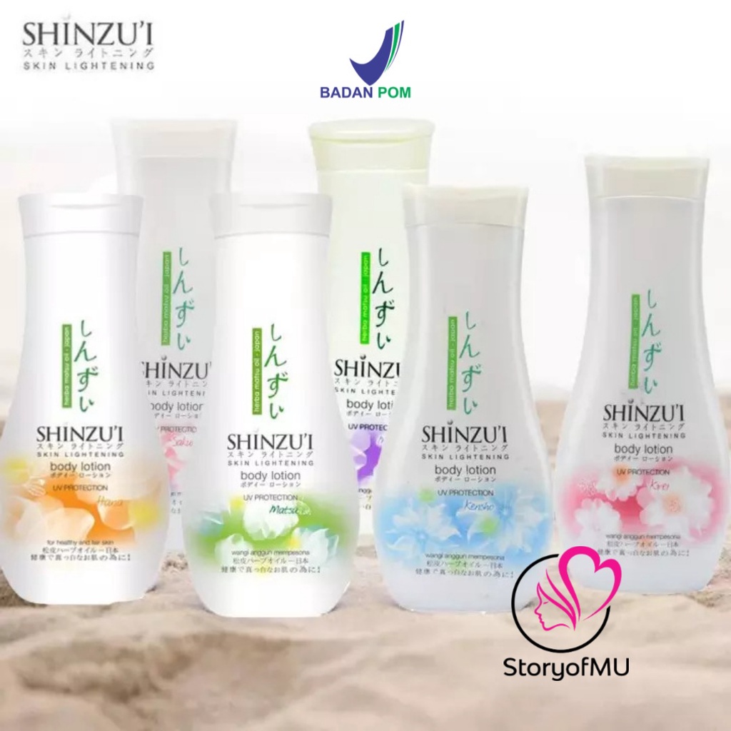 Jual SHINZUI Body Lotion UV Protection 100ml | 210ml | Pelembab Tubuh ...