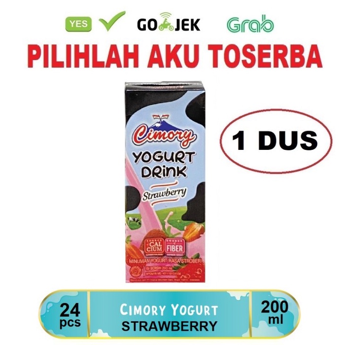 Jual CIMORY YOGURT Drink STRAWBERRY 200 ml - ( HARGA 1 DUS ISI 24 pcs ...