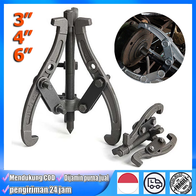 Jual Alat Tarik Pembawa Gear Treker 3 Kaki 3 4 6 Inch Gear Puller 3 Jaw ...