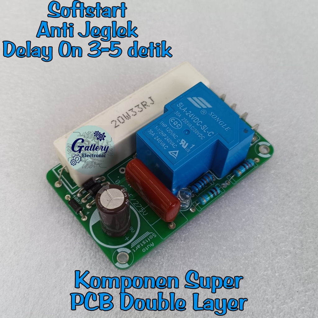 Jual Kit SOFTSTART Anti Jeglek / Soft Start Relay SONGLE 30A PCB Doubel Layer Fiber | Shopee ...