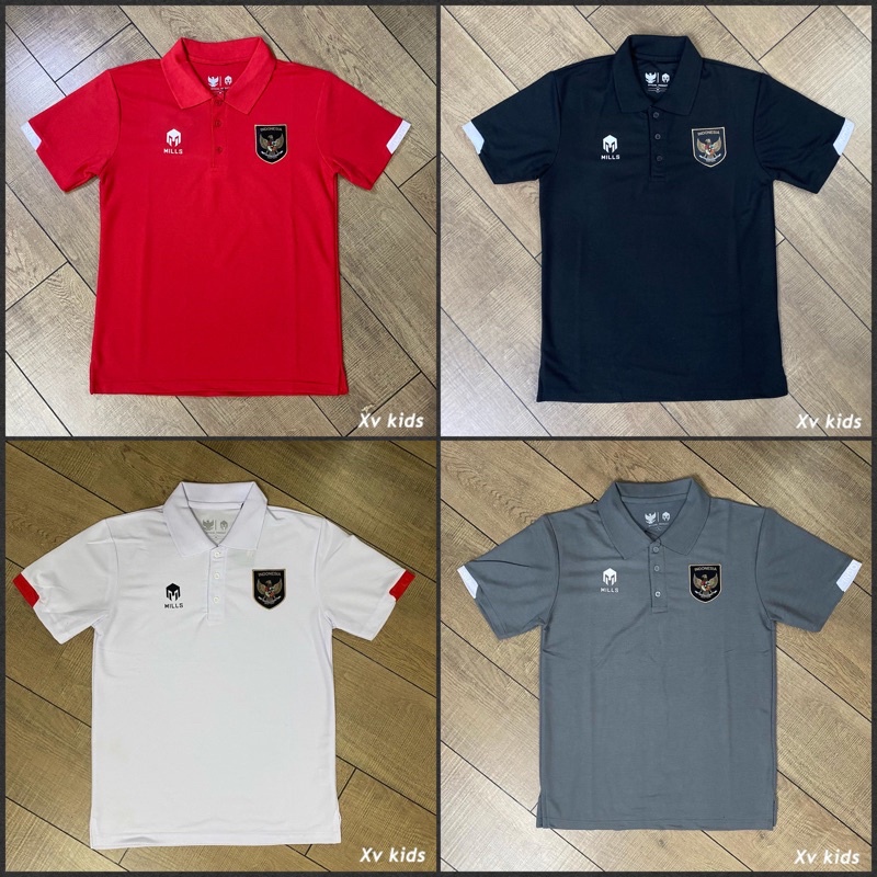 Jual Polo Shirt Official Timnas Indonesia Logo Bordir Komputer Digital ...