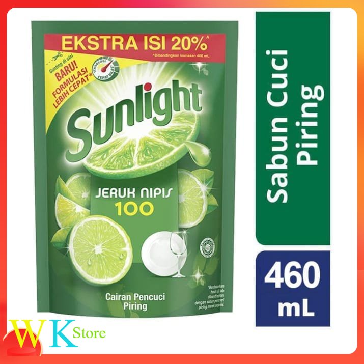 Jual Sunlight 420ml Sabun Cuci Piring Jeruk Nipis kemasan Refill | Shopee Indonesia