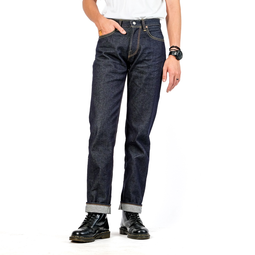 Jual Bespoke Project - Celana Jeans Blade Straight Fit Raw Denim ...