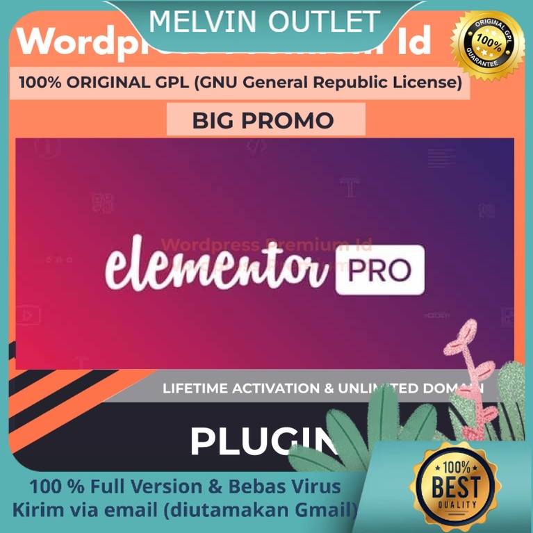 Jual Elementor Pro 2023 + Elementor Core 2023 Bonus 100 Template | Shopee Indonesia
