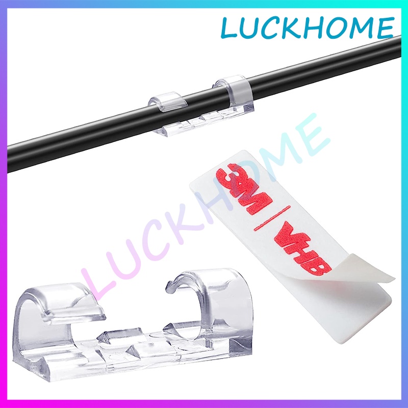 Jual Klip Kabel Isi 20pcs Cable Organizer Perapih Cable Clip Klem Kabel ...