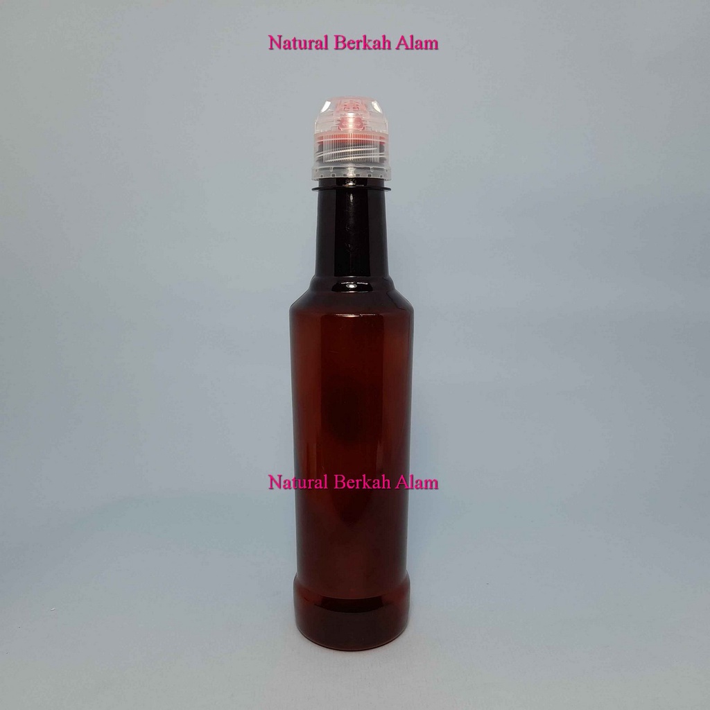 Jual Botol Plastik Marjan 350 Ml Coklat Transparan Tutup Aqua Exlusive ...