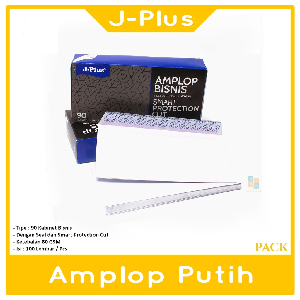 Jual J-PLUS - Biru Amplop Putih Polos No.90 - 80gsm - Pack | Shopee ...