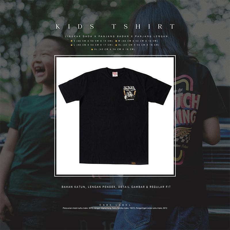 Jual Von Dutch Kids Tshirt K044 Black | Shopee Indonesia