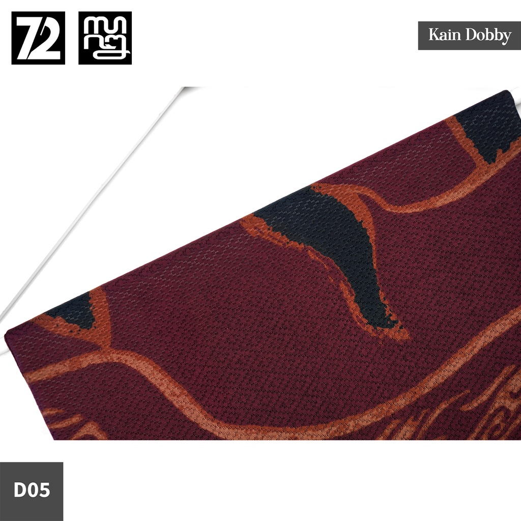 Jual KAIN BATIK PREMIUM Bahan Dobby Motif Lembah Asri Warna Coklat Tua ...