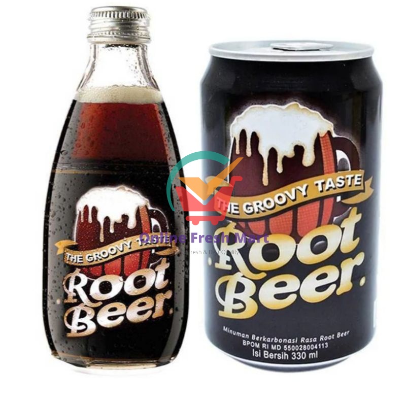 Jual (hanya instant) Groovy Root Beer Minuman Soda Sarsaparilla botol ...