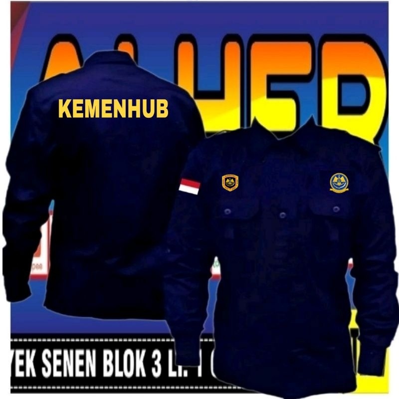 Jual terbaru kemeja Kemenhub baju Kemenhub seragam Kemenhub Pdh ...