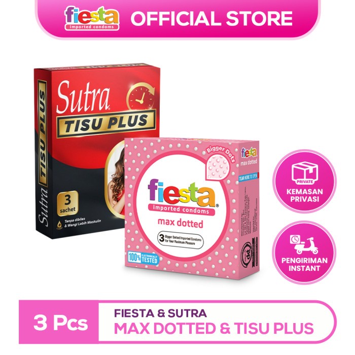 Jual DEWASA || Fiesta Max Dotted 3s & Sutra Tisu Plus | PRIVASI ...