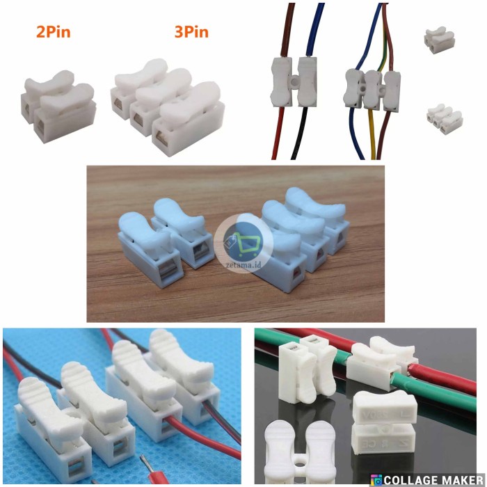 Jual Konektor Kabel Jepit Tekan Sambungan Kabel Terminal Join 2P 3P ...