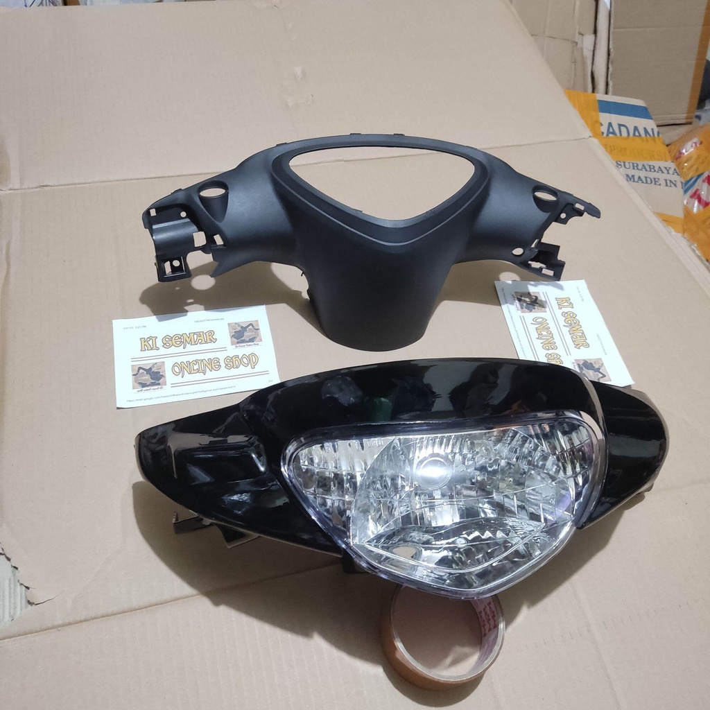 Jual paket cover batok lampu depan belakang + reflektor yamaha mio lama ...