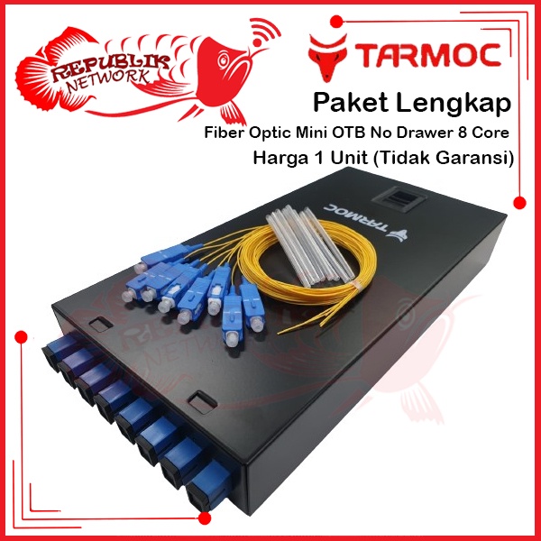 Jual Tarmoc Fiber Optic mini OTB 8 Core SC|Roset FO Besi 8C Lengkap ...