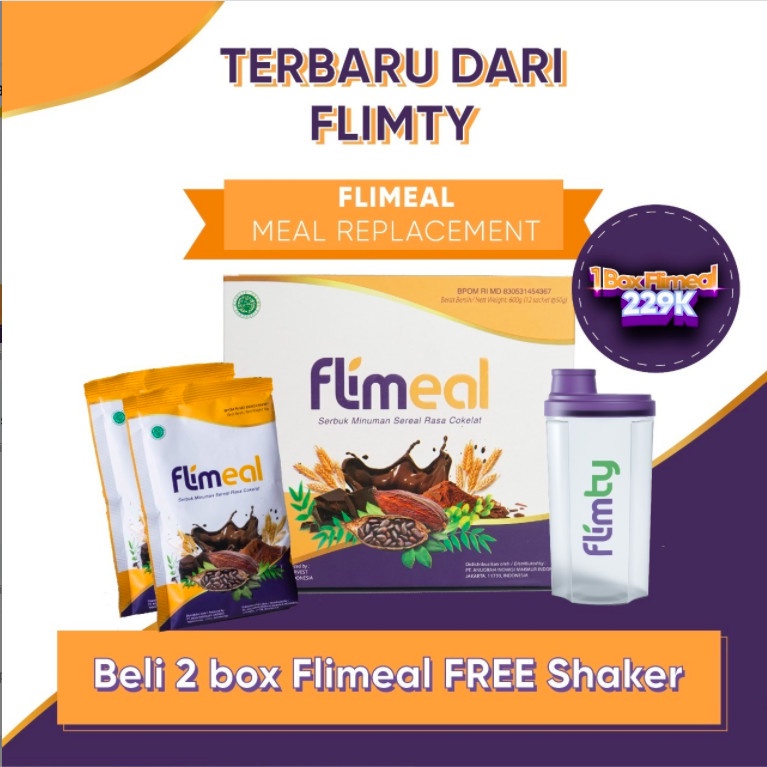 Jual [LADIES UNDERWEAR] Flimeal Flimty Meal Minuman Sereal Vegan Coklat ...