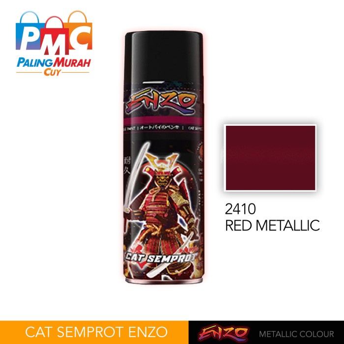 Jual Cat Semprot ENZO 2410 RED METALLIC - Bukan Samurai/Pylox Enzo ...