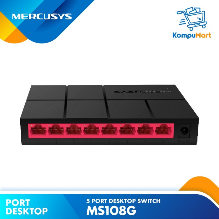 Jual Mercusys MS108G 8-Port 10/100/1000Mbps Desktop HUB Switch | Shopee ...
