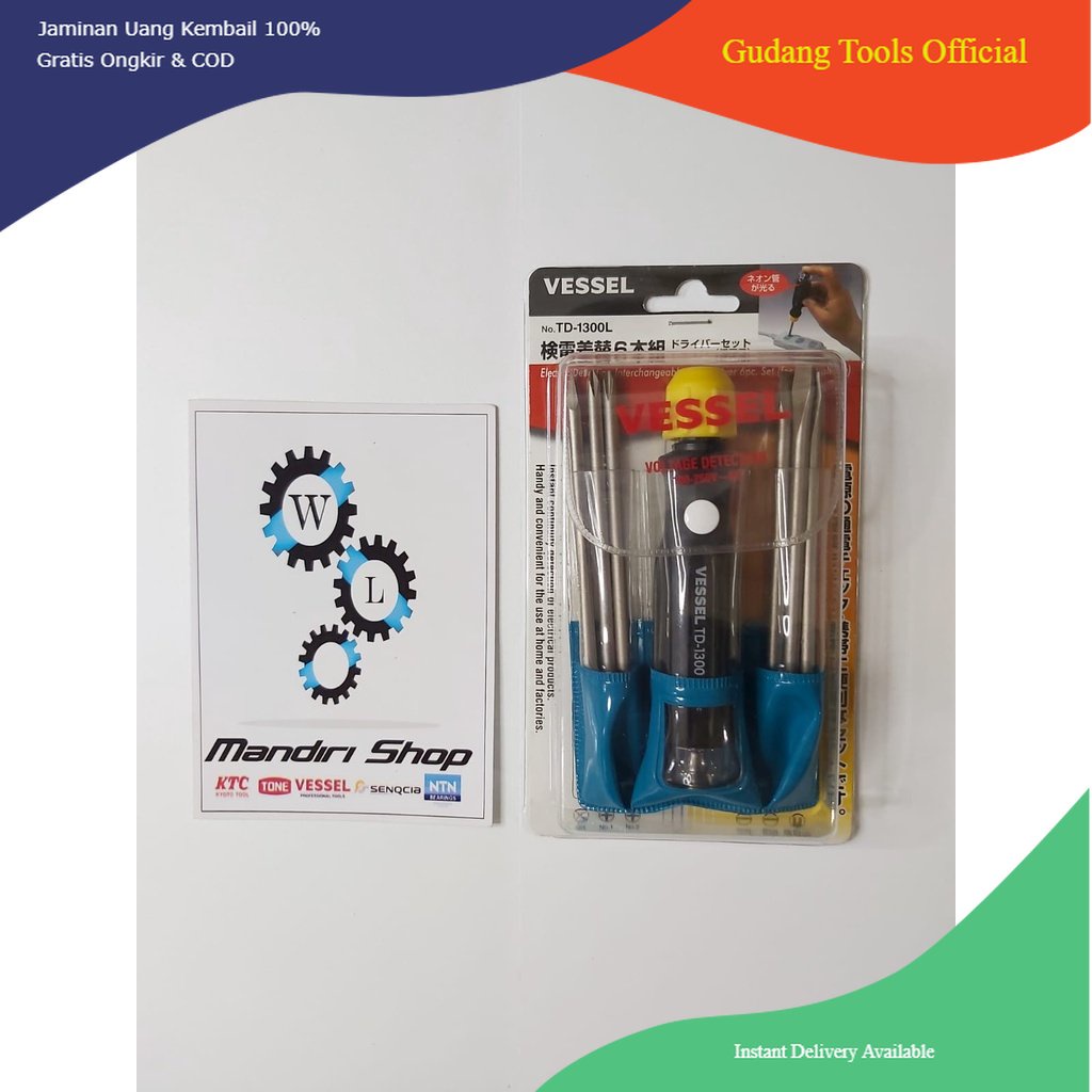 Jual OBENG TESPEN VESSEL TD-1300L Set ORIGINAL JAPAN ( 6 PC ) | Shopee ...