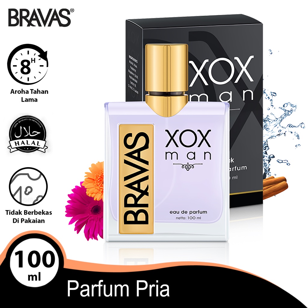 Jual BRAVAS Eau De Parfum 100 Ml Xox Man Woman Perfume Cologne Original ...