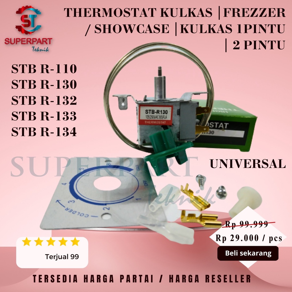 Jual THERMOSTAT KULKAS 2 PINTU [STB R-110] THERMOSTAT KULKAS UNIVERSAL ...