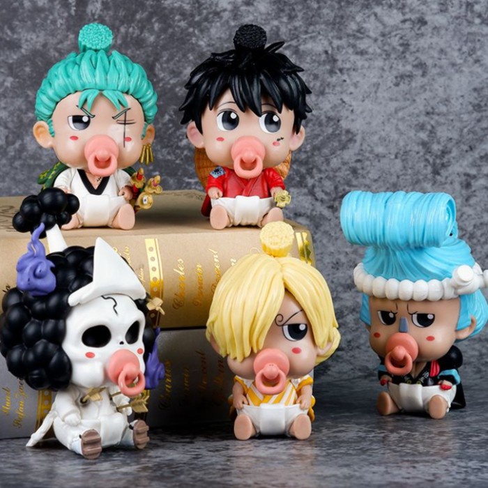 Jual One Piece Baby Luffy Zoro Franky Sanji Action Figure | Shopee ...