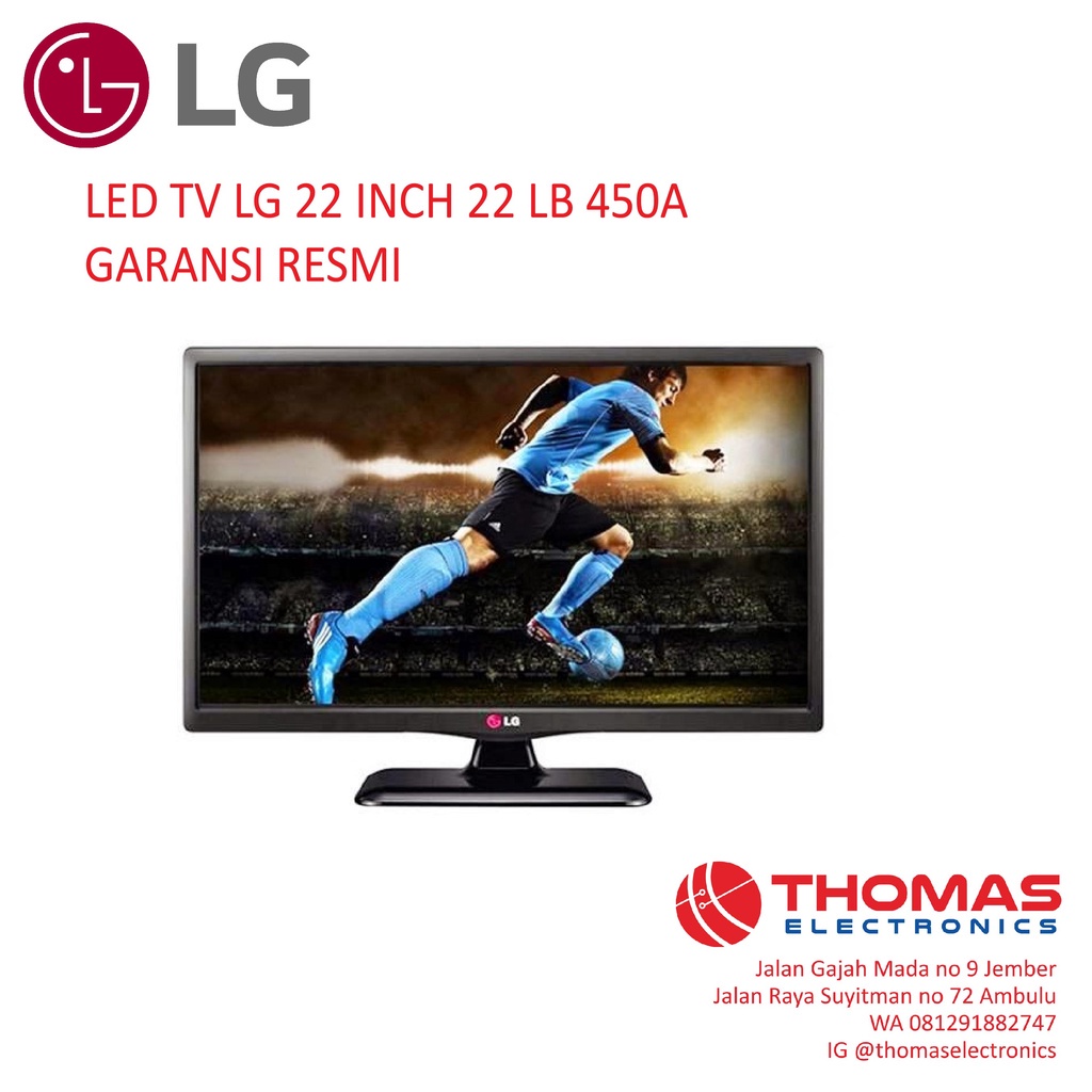 Jual LED TV LG 22 INCH 22 LB 450A GARANSI RESMI | Shopee Indonesia