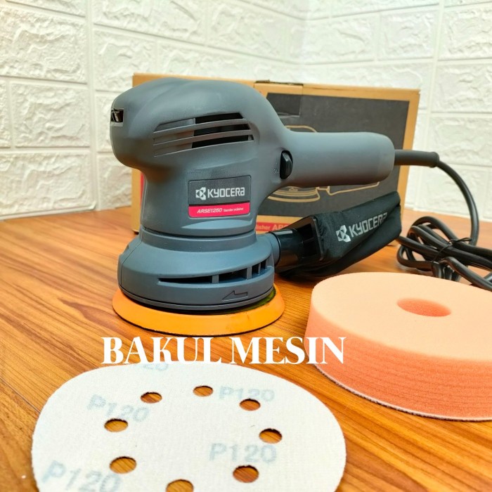 Jual RYOBY KYOCERA RSE1250 MESIN AMPLAS BULAT 5 inch RANDOM ORBITAL SANDER | Shopee Indonesia