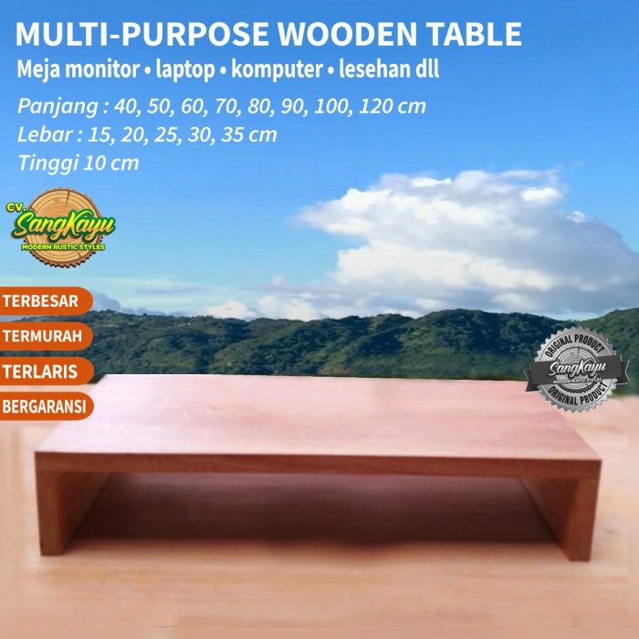 Jual SangKayu Stand Monitor Meja Monitor Meja Laptop Craft Display Meja ...
